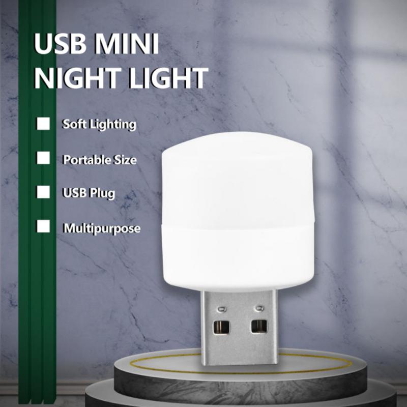 [Ready stock]Mini USB Portable LED Lamp Night Light Small Round Lamp ...
