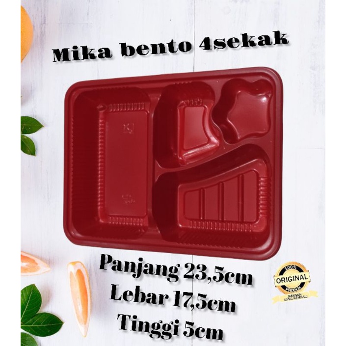 Mika bento/Mika bento 4-piece/rice bento Box/bento tray | Shopee ...