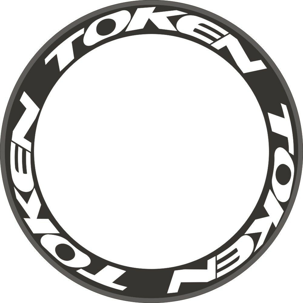 1Set 12pcs TOKE Carbon Wheel Rim Decals Stickers Kit For Bike Cycle ...