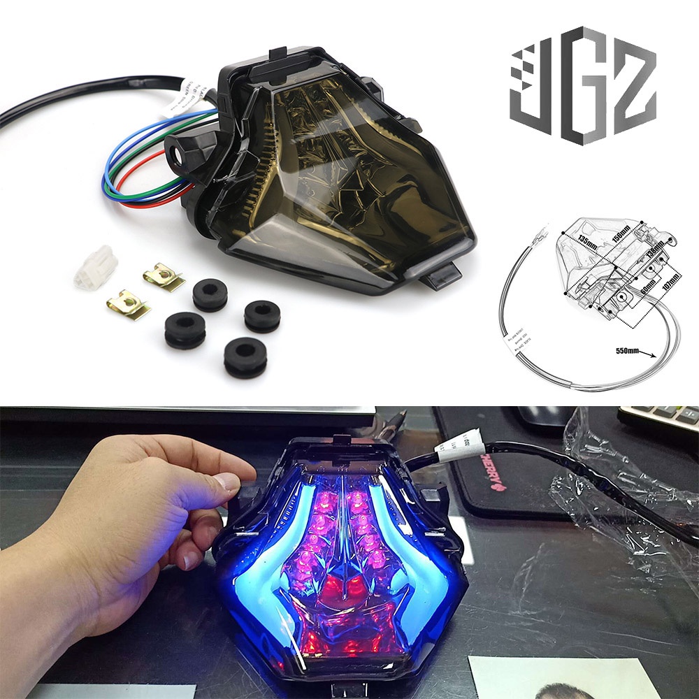 for Sniper 150 Tail Brake light Turn Signal Light Motorcycle Rear Lamp ...