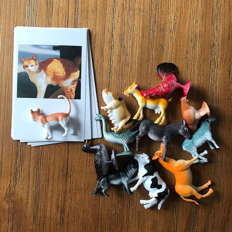 Montessori Animal Match - Miniature Figurines (12pcs) With Matching ...