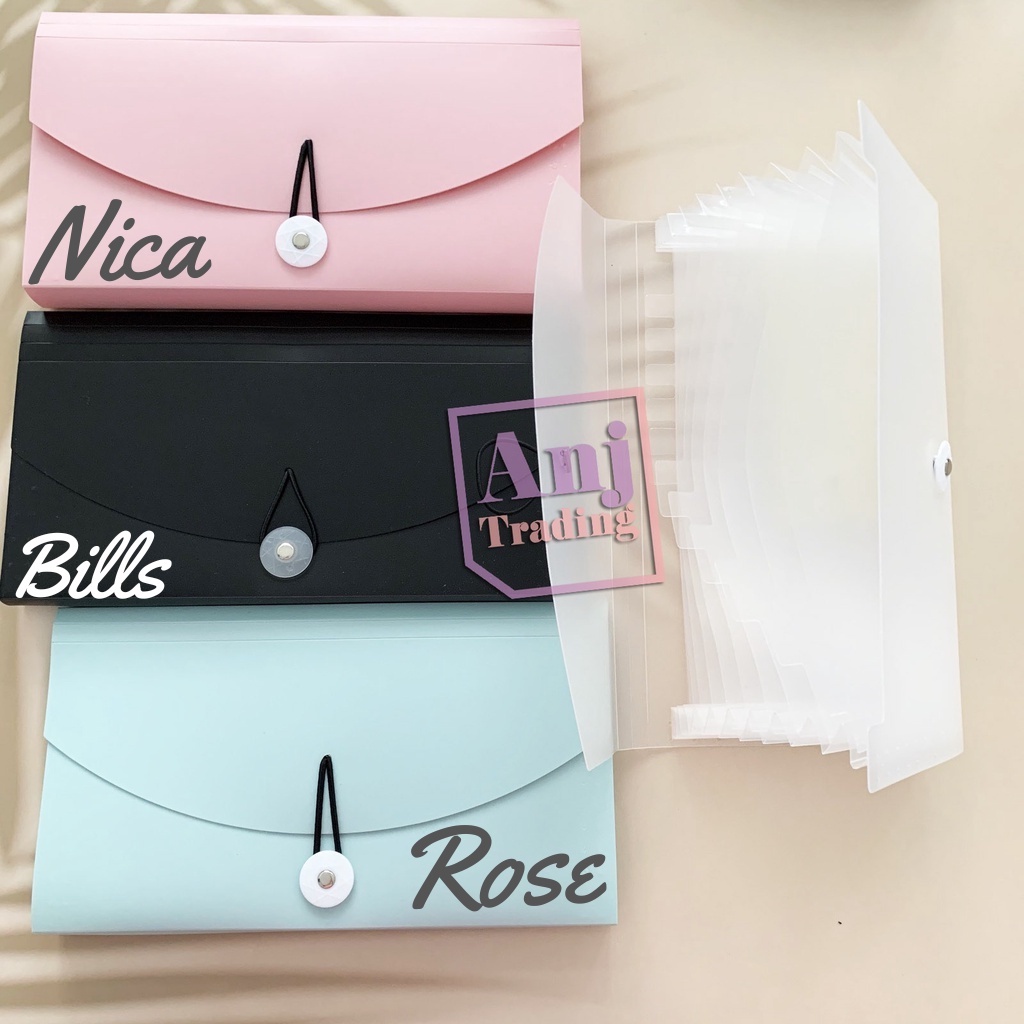 Expanding Check Bill File Folder-Hand-held Folder Expandable Card 13 ...