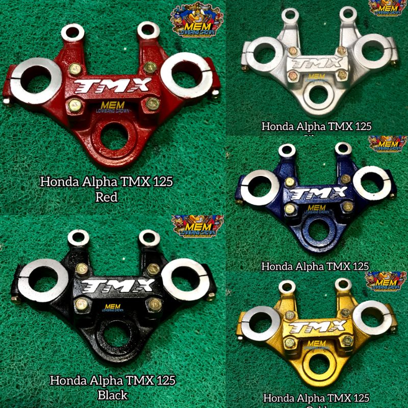 Honda Alpha TMX 125 lowering crown/butterfly for Stock shock or XRM ...