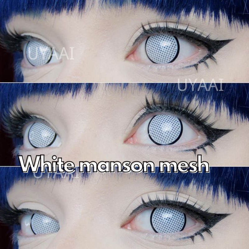 UYAAI 2pcs/1Pair Mesh Series Colored Contact Lenses Cosplay lens ...