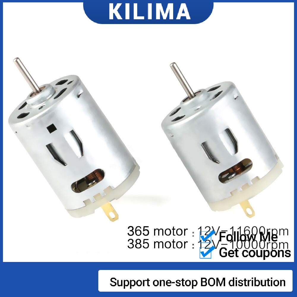12V 365 385 DC Motor 11600RPM 10000RPM Motor Blower Small Electric ...