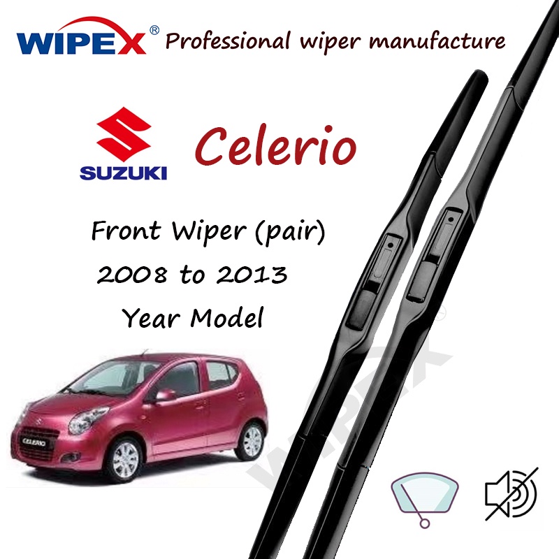 (Quality) Suzuki Celerio Wiper Blade 14+22 Set/Pair clean for 2008 to ...