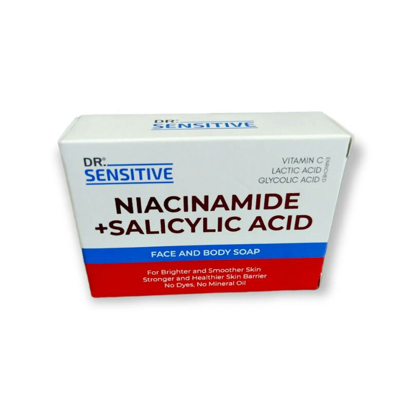DR. SENSITIVE NIACINAMIDE + SALICYLIC ACID FACE and BODY SOAP 120g ...