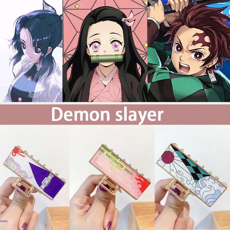 Anime Demon Slayer Metal Hair Claw Kamado Tanjirou Nezuko Hair Claw ...
