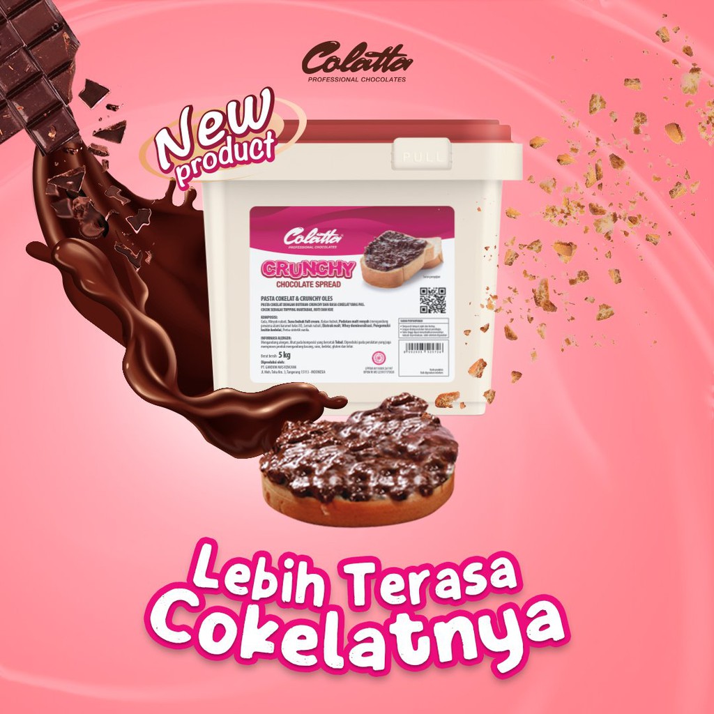 Colatta CRUNCHY CHOCOLATE SPREAD 1Kg - CHOCOLATE Paste 1Kg | Shopee ...