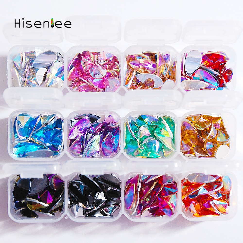 New Combinatorial Form 40pcsx3 Box Crystal Ab Rhinestone 3d Nail Art
