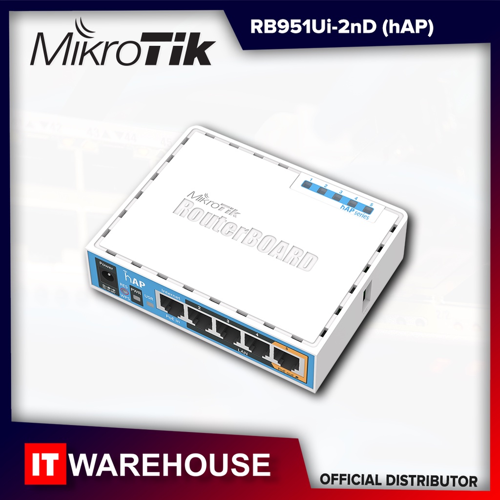MikroTik Rb951Ui-2nd (Hap) - 2.4Ghz Hotspot And Piso Wi-Fi Ap Router ...
