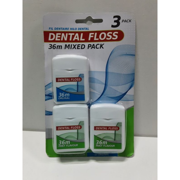 Dental Floss 36 m mixed Pack | Shopee Philippines