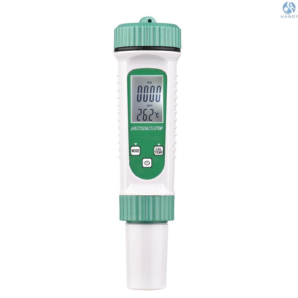 Digital Water Quality Tester 6 in 1 Multifunction Water Quality Monitor ...