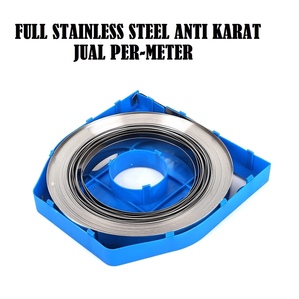 PERMETER Strapping Band Plate 16mm x 0.4 mm Full Stainless Steel Anti ...