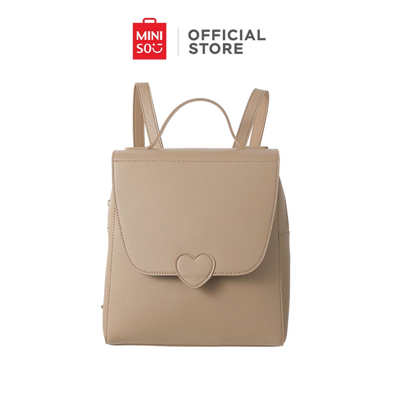 MINISO Solid Color Flap Over Backpack | Shopee Philippines