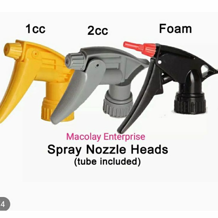 Spray Nozzle with tube, nozzle or with 1 liter white bottle chemical ...