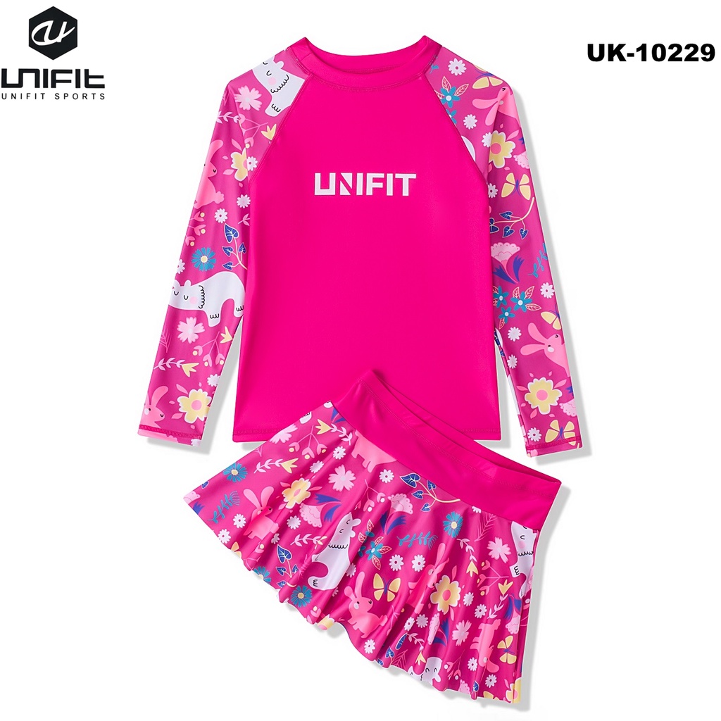 UNIFIT Kids Rush Guard Terno Swiiming Attire Girls UK-10229 | Shopee ...