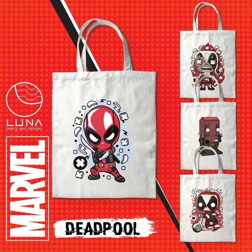 MARVEL - Deadpool chibi/ cartoon Tote bag | Shopee Philippines