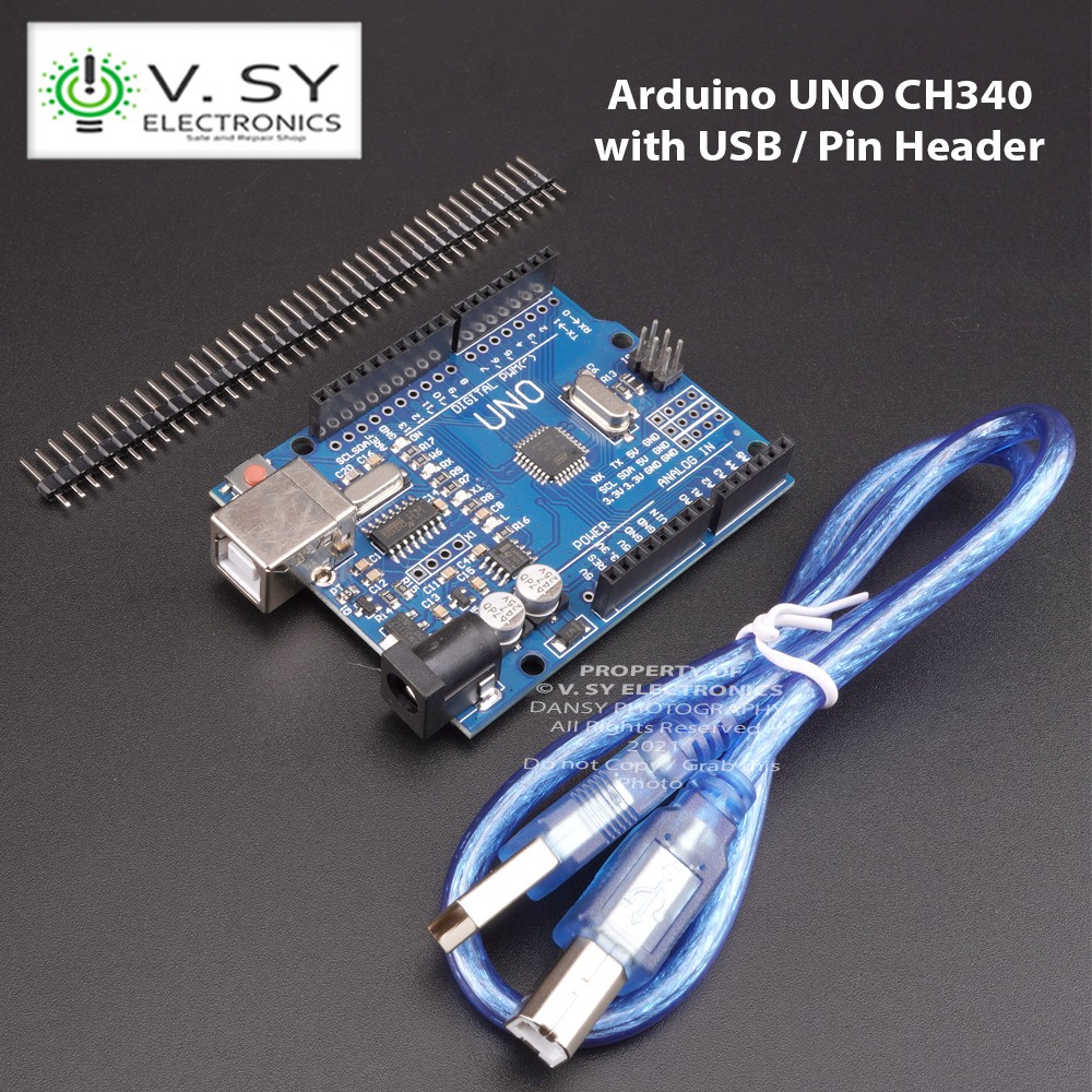Arduino UNO R3 CH340G SMD Arduino Compatible Motherboard with USB Male Pin Header ATMEGA328P 5V ...