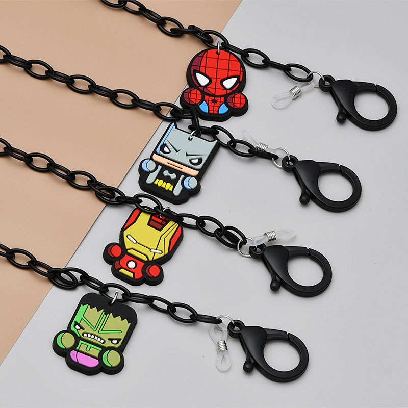 Creative Cartoon Marvel Avengers Acrylic Mask Hook Chain Extender ...