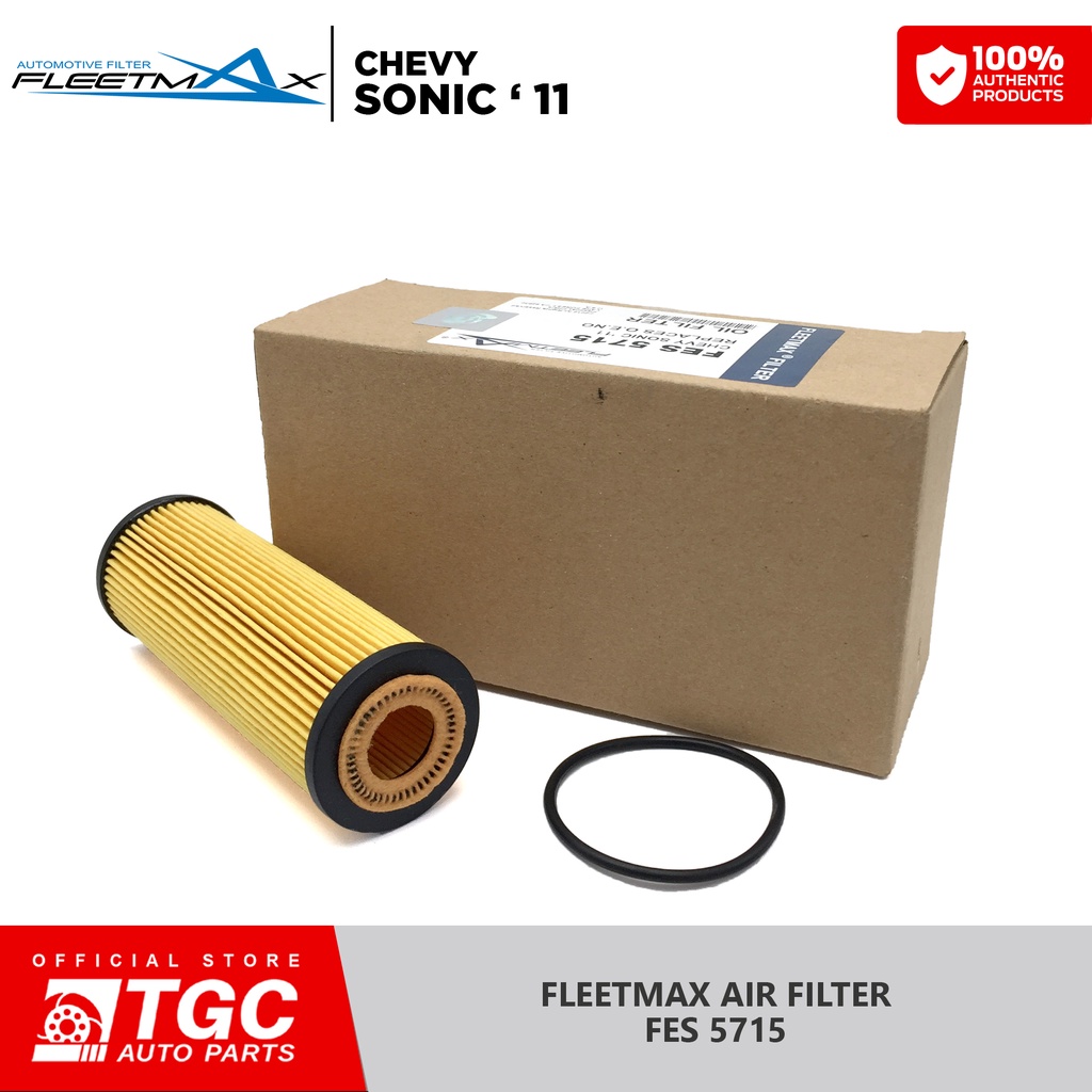 Fleetmax Oil Filter Chevrolet Sonic A/T 2012 - 2018 FES5715 1pc ...