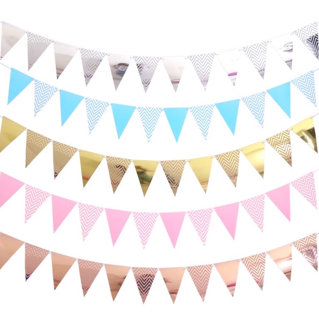 PS-240 [12 flags] Triangular Banderitas Birthday Banners Birthday Party ...