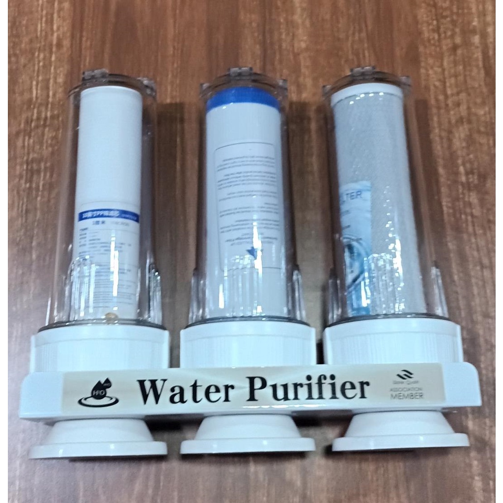 3 Stage Counter Top Water Purification Set /with faucet & connectors ...