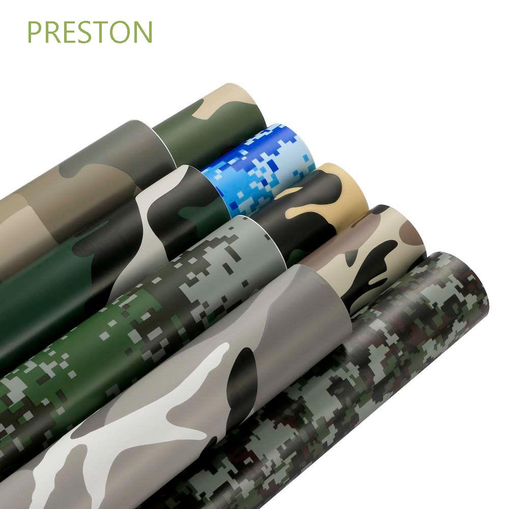 PRESTON Car Sticker Green Camo Vinyl PVC Auto Digital Wrap Film ...