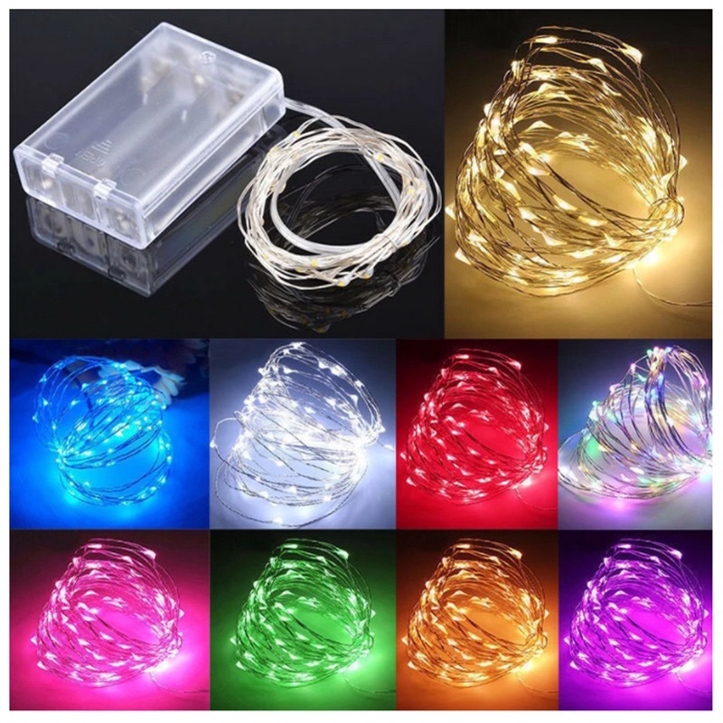 10Metres 100LED Fairy Light Led Battery Operated light string Fairy ...