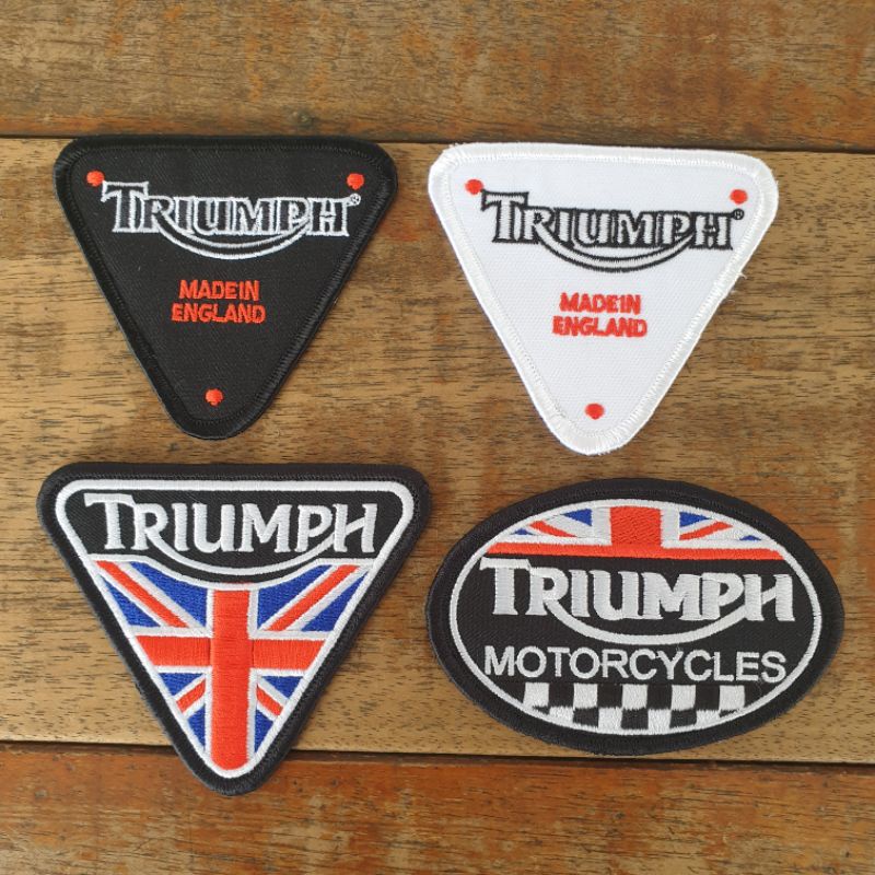Triumph motorcycles embroidery patches 01 | Shopee Philippines