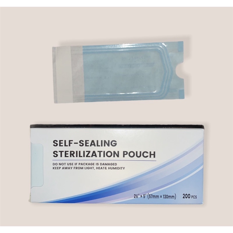 57mmx 130mm 200 PCS Self Sealing Sterilizing Pouch Autoclavable ...