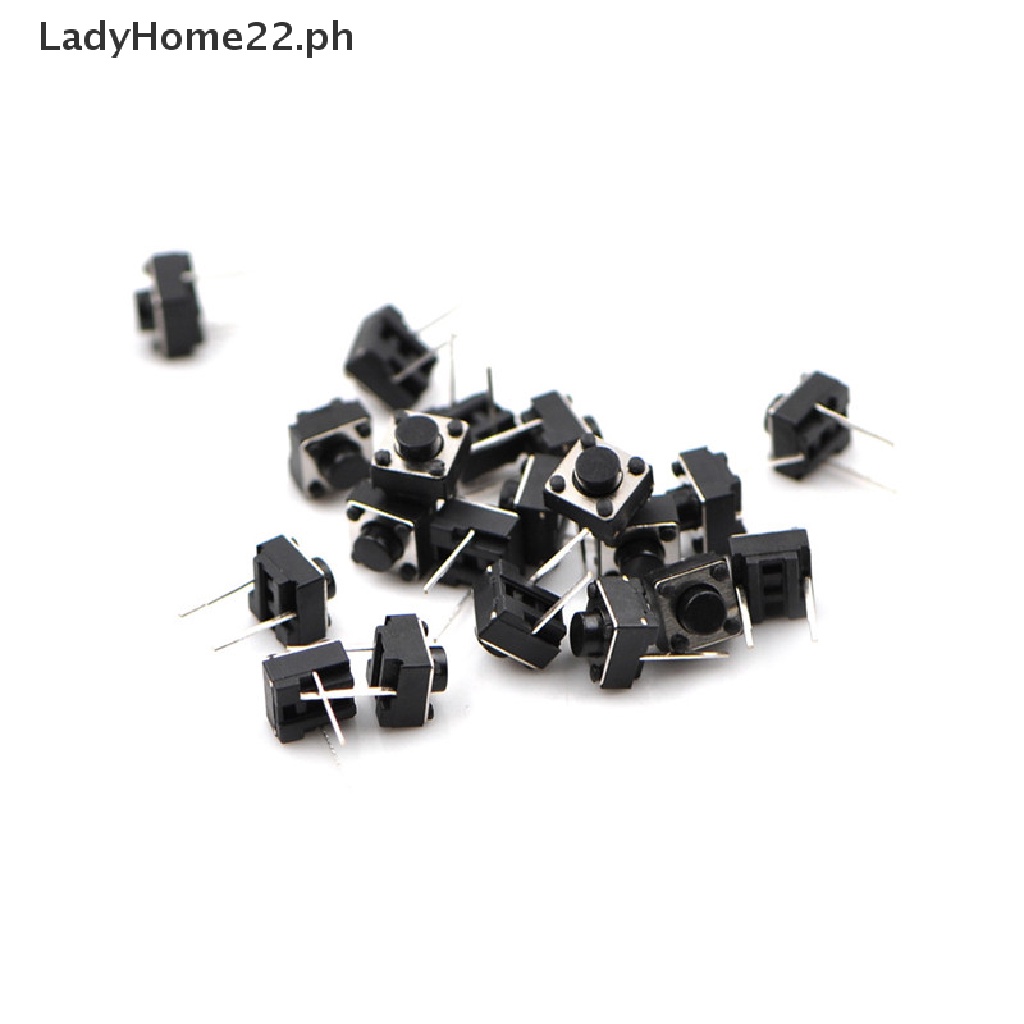 LadyHome22 20pcs 2 pins Middle Feet 6*6*5mm Switch Tactile Push Button ...