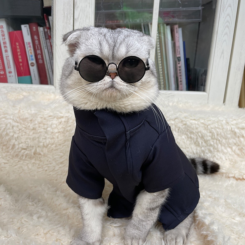 Anime Jujutsu Kaisen Gojo Satoru Cute Cat Clothes Coat Blindfold ...