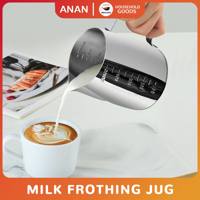Milk Frothing Jug Stainless Steel Frothing Pitcher Coffee Pitcher Milk ... Milk Frothing Jug Stainless Steel Frothing Pitcher Coffee Pitcher Milk ...