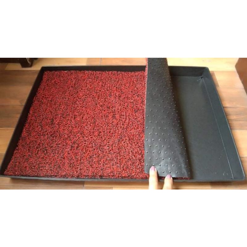 door mat (coil mat with spike)15x22 inches mat only | Shopee Philippines