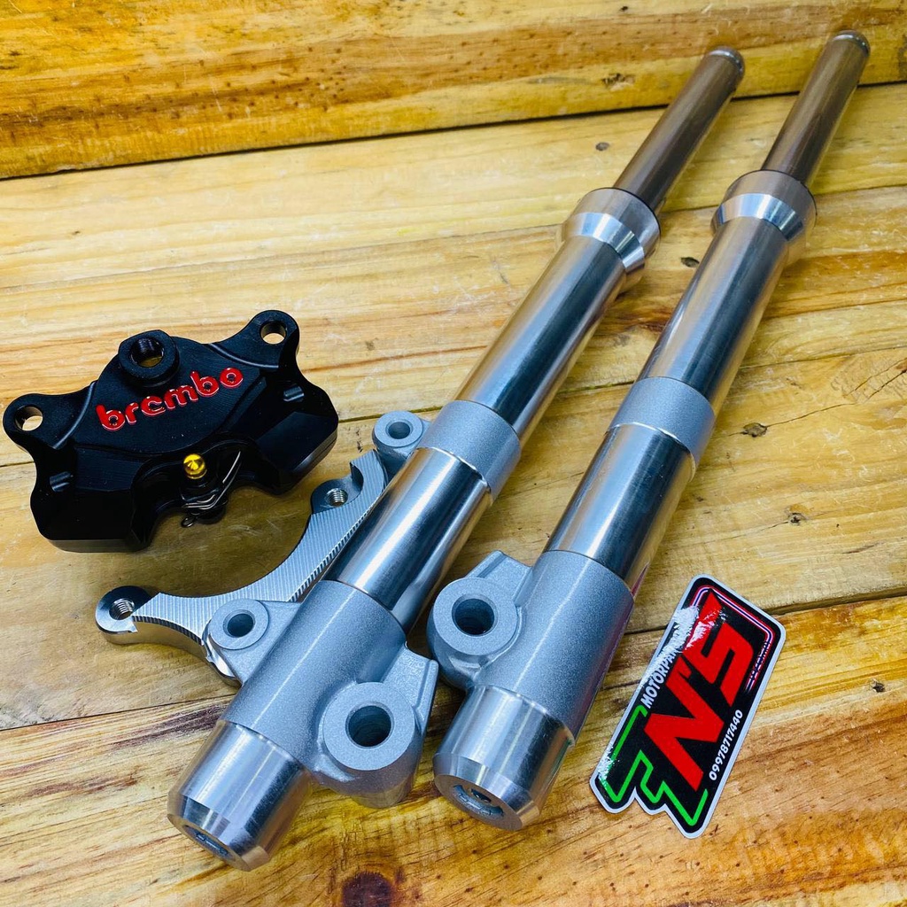 Lighten Front Shock Assy + Brembo Doraemon Caliper 220mm disc- Wave ...