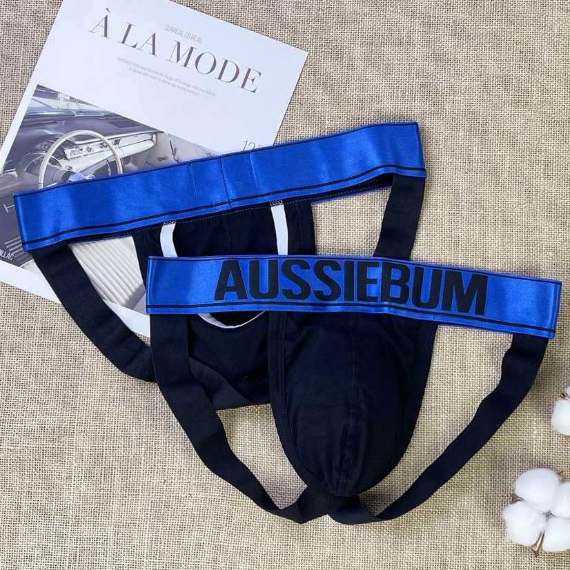 Aussie Bum Men Jockstrap Underwear Cotton Jock Strap Bottomless Briefs ...
