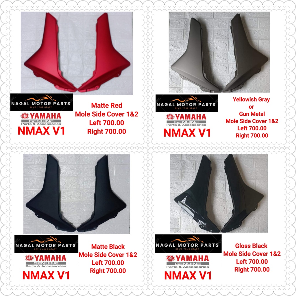MOLE SIDE COVER 1 AND 2 FOR NMAX V1 YAMAHA GENUINE PARTS | Shopee ...