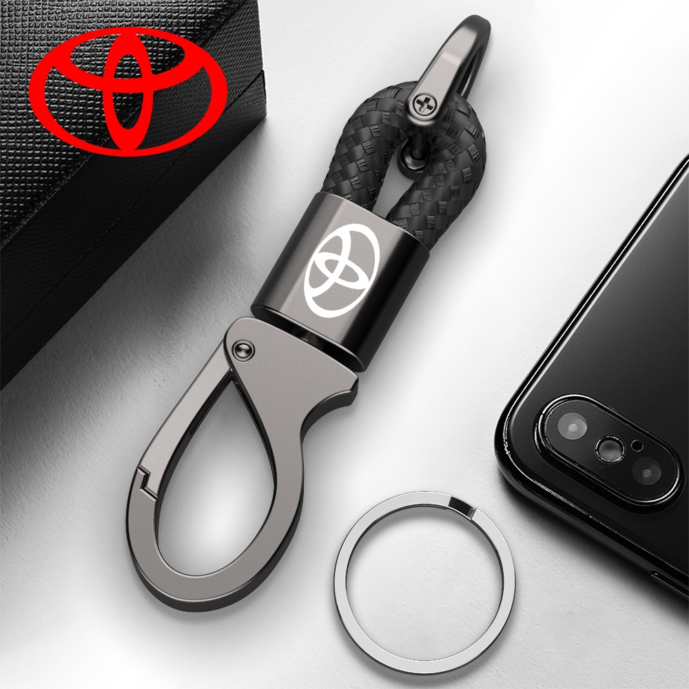 Car metal leather keychain for TOYOTA | Shopee Philippines