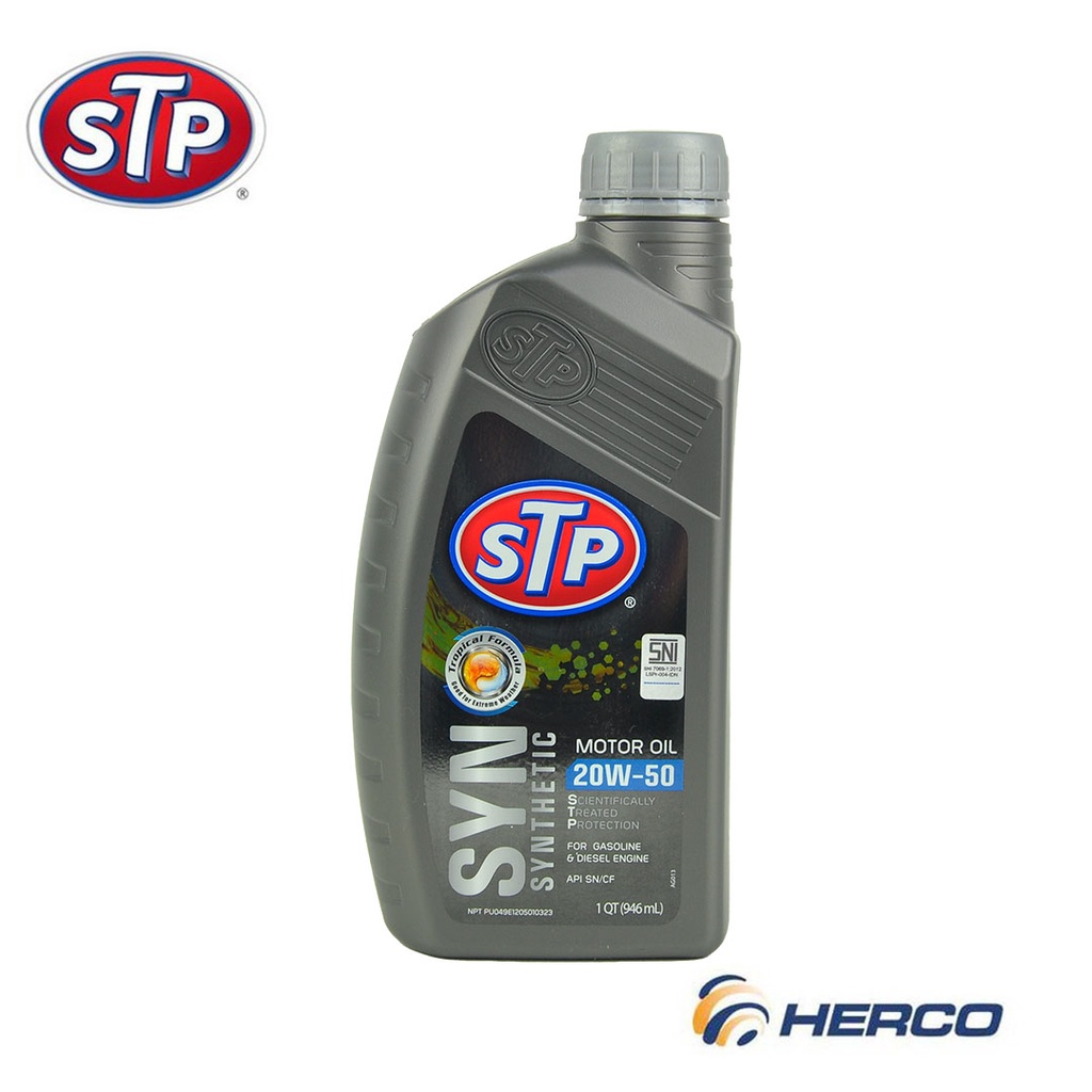 STP Synthetic Motor Oil (SEMI) 20W-50 946ML | Shopee Philippines