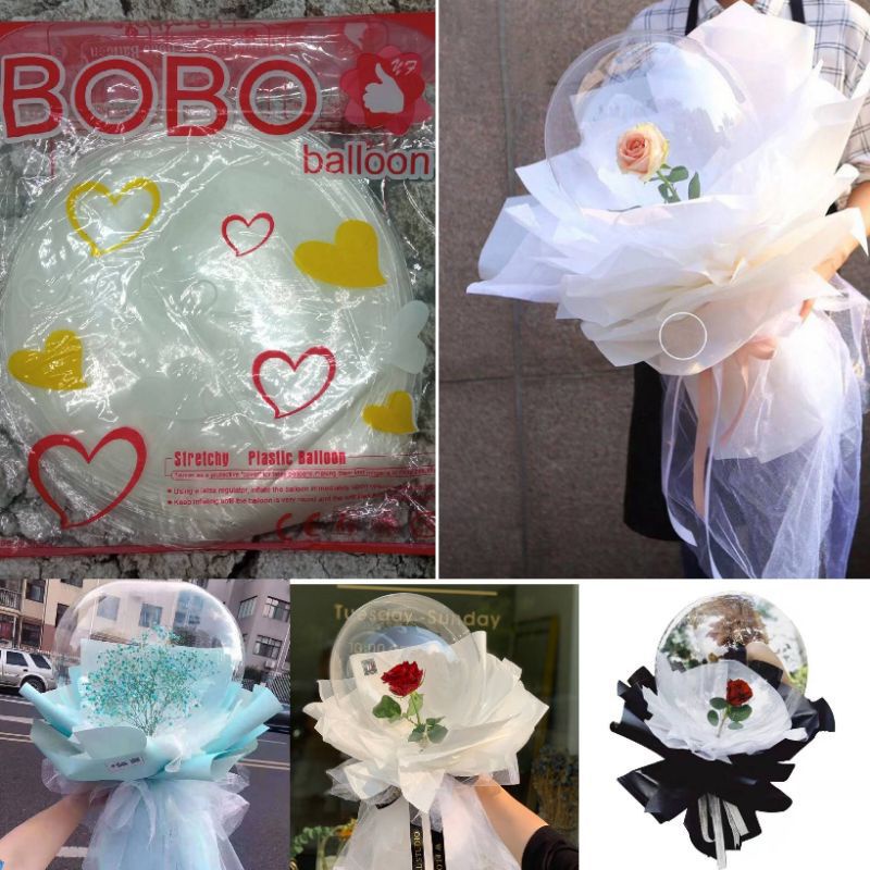 Clear Pvc Transparent Balloons 20Cm Transparent Balloons Bobo Balloons ...