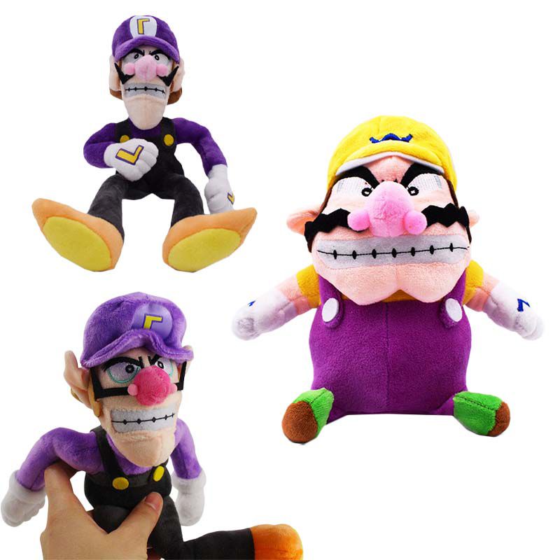 Cute Mario Super Wario And Waluigi Plush Dolls Soft Stuffed For Toys ...