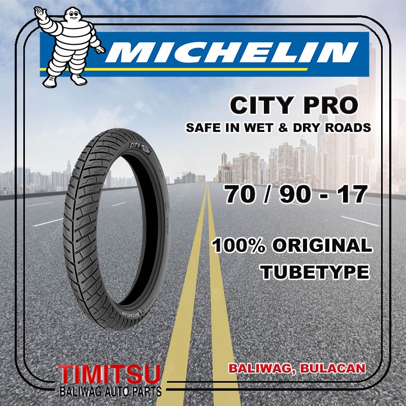 70/90-17 / 70/90 R17 MICHELIN CITY PRO TUBETYPE TUBE TYPE | Shopee ...
