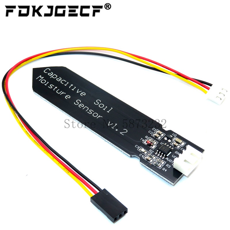 10pcs Capacitive soil moisture sensor module Corrosion Resistant wide ...