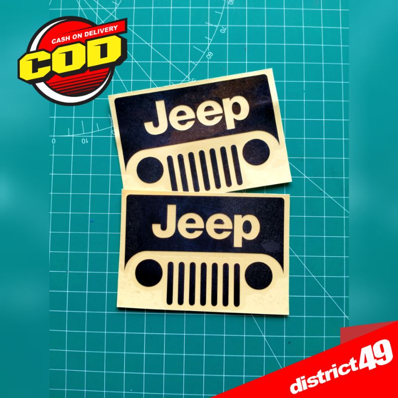 Cutting sticker - Jeep logo cutting sticker - Jeep logo sticker - Car ...