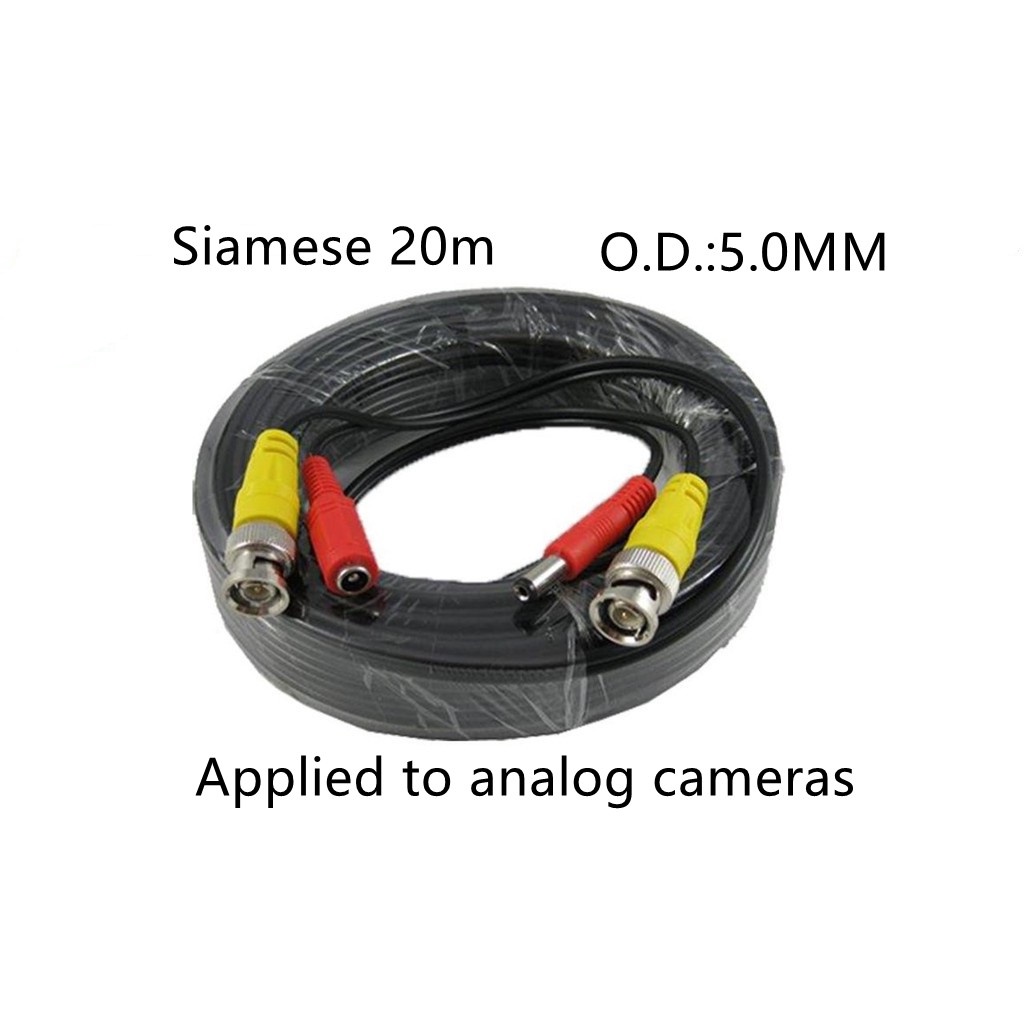 BNC Video and Power Siamese Cable For Surveillance CCTV Camera 10m ...