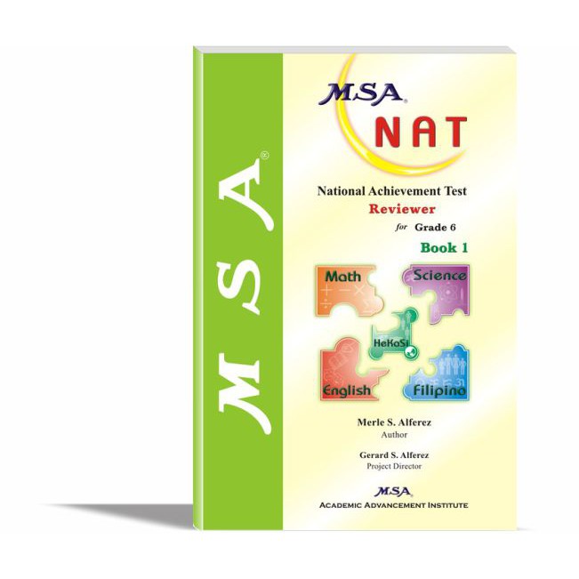 MSA NAT Reviewer for Grade 6 Book 1 (Authentic / Brand New) | Shopee ...