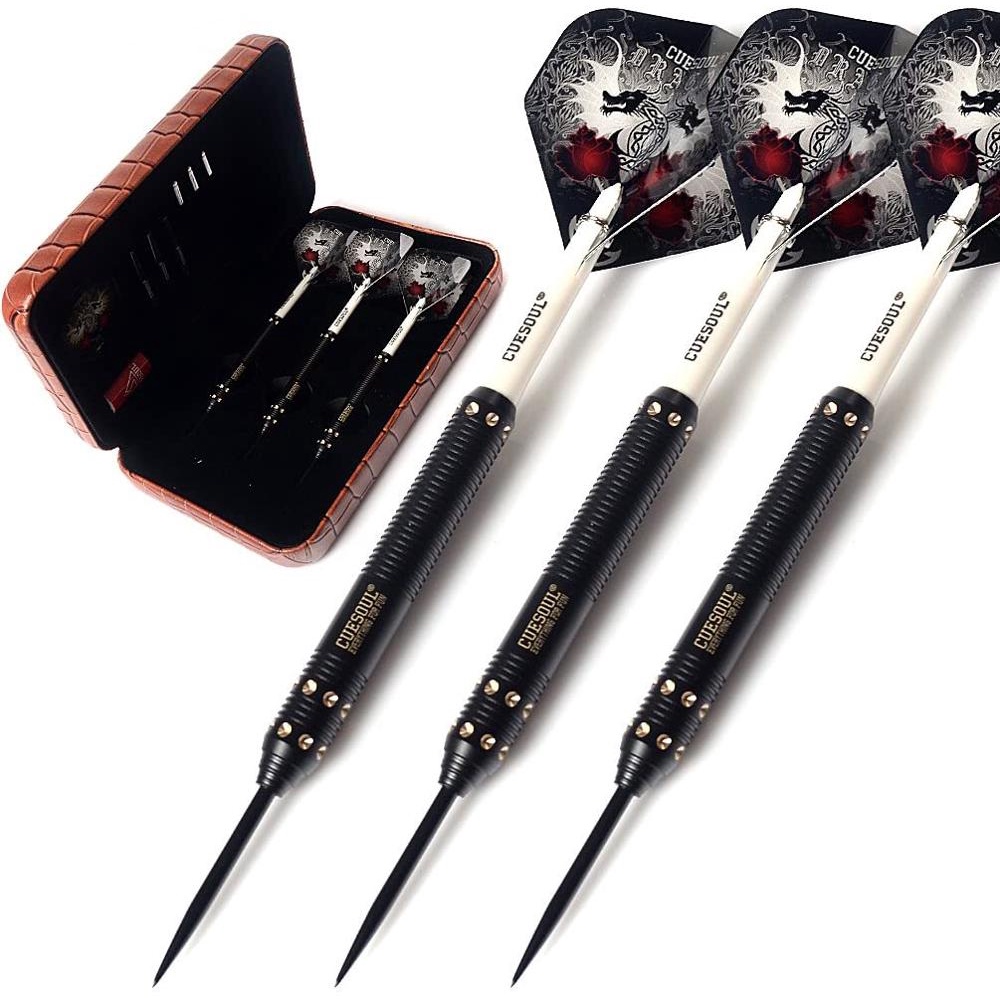 CUESOUL 23/25/27 Grams Dragon Series Steel Tip Dart Set Professional ...