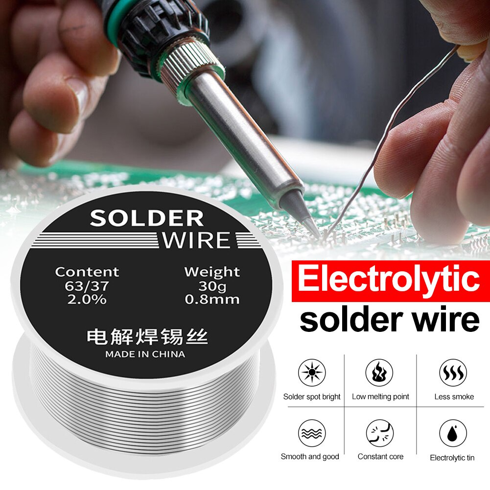 Circuitrocks Solder Wire 30g Welding High Purity Low Fusion Spot 0.8mm ...