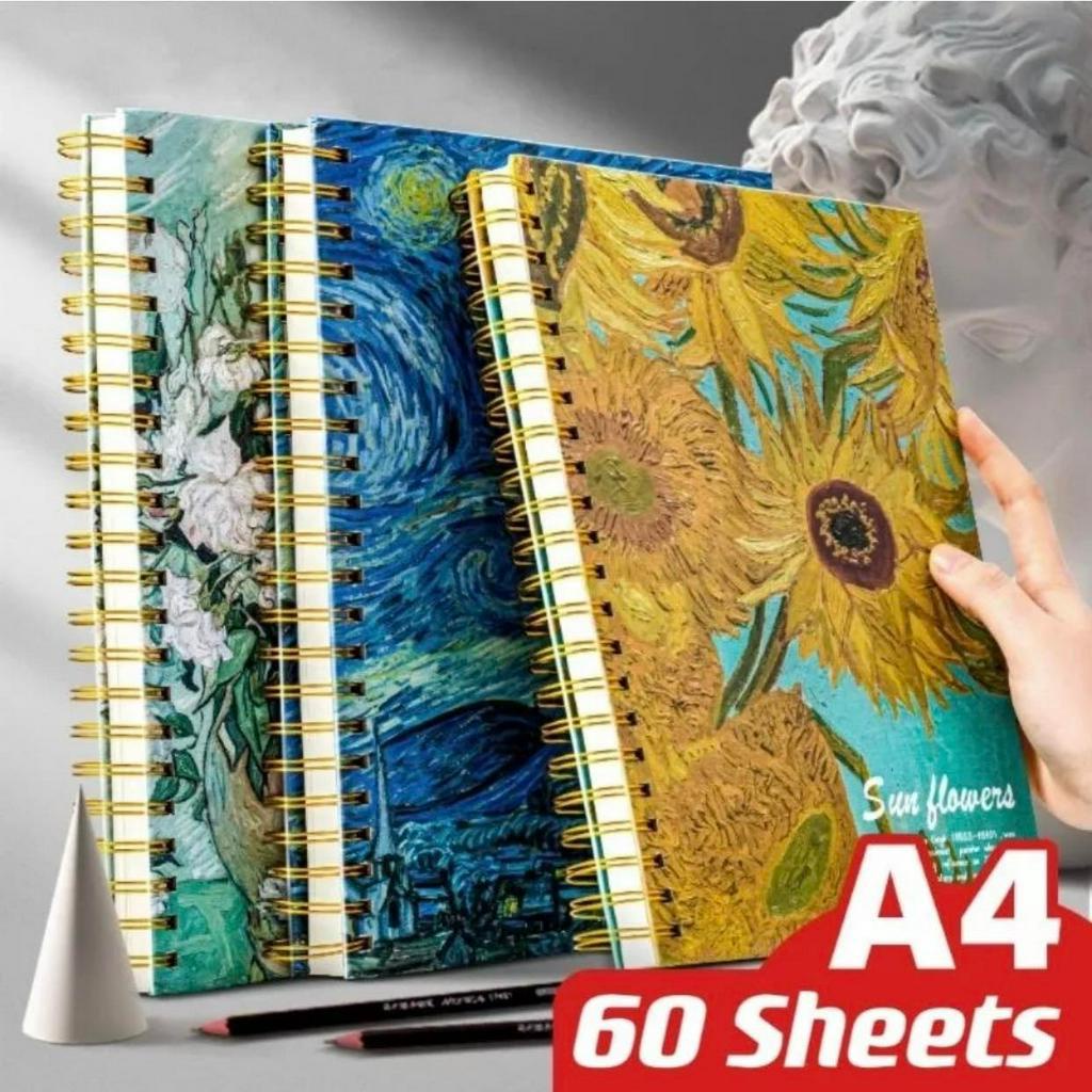 A4 Van Gogh Sketch Book | Shopee Philippines